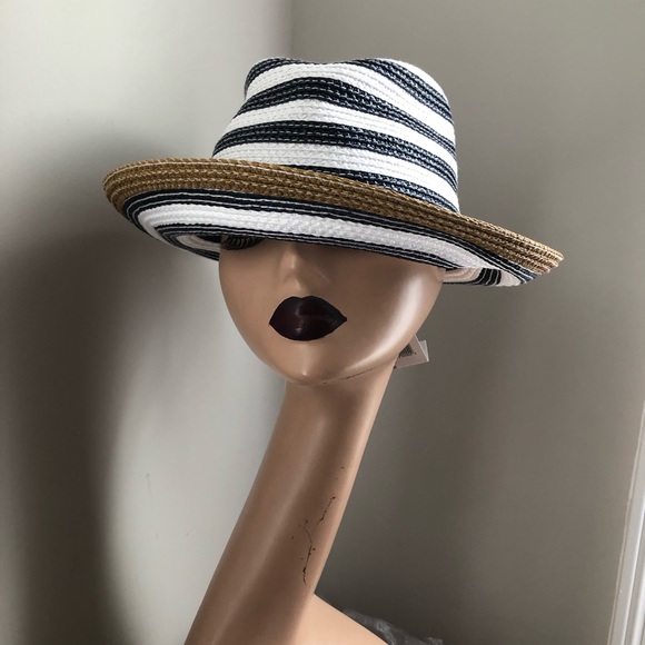 Eric Javits | Accessories | Eric Javits Striped Straw Hat | Poshmark